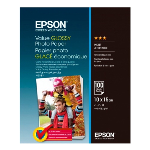 Фотобумага для струйной печати Epson Value Glossy Photo Paper 10х15 ...